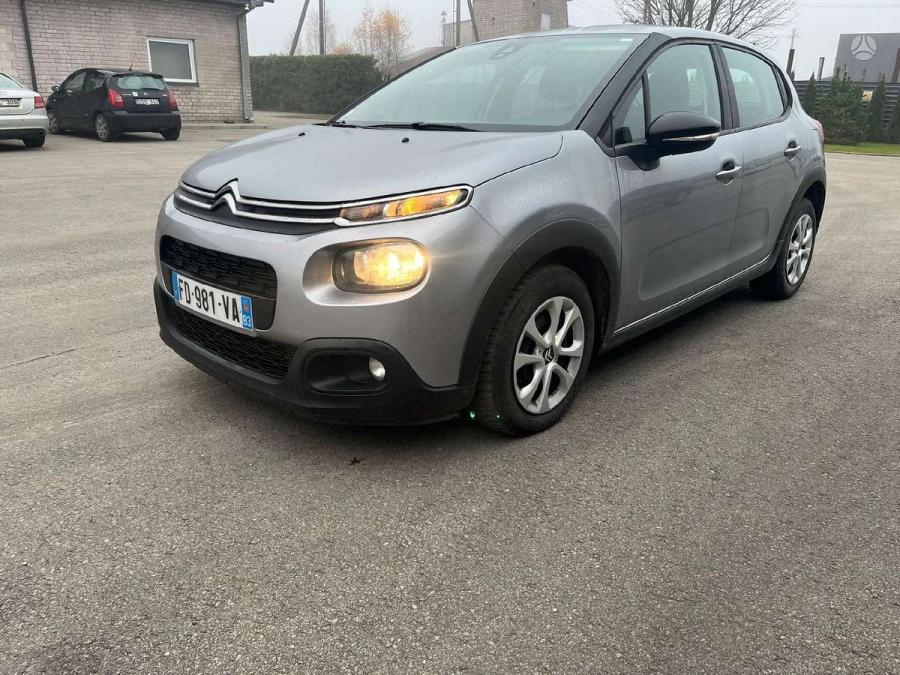 Pelēks Citroen C3 2019 Tauragė, ar dzinēja tilpumu 1.50 L un nobraukumu 115 tūkst. km par 5700 €, foto 2 vietnē AUTOMOTO.COM.LV