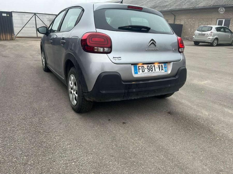 Pelēks Citroen C3 2019 Tauragė, ar dzinēja tilpumu 1.50 L un nobraukumu 115 tūkst. km par 5700 €, foto 5 vietnē AUTOMOTO.COM.LV