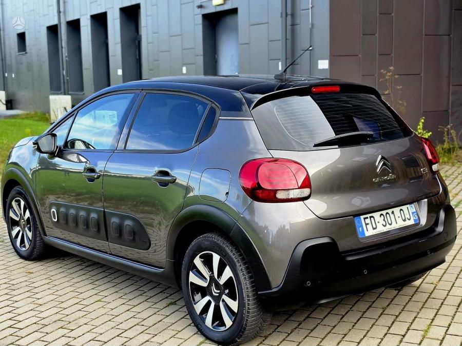 Grey Citroen C3 2019 in Klaipeda, with an engine capacity of 1.20 L and mileage of 107 thousand km for 5450 €, photo 8 on AUTOMOTO.COM.LV