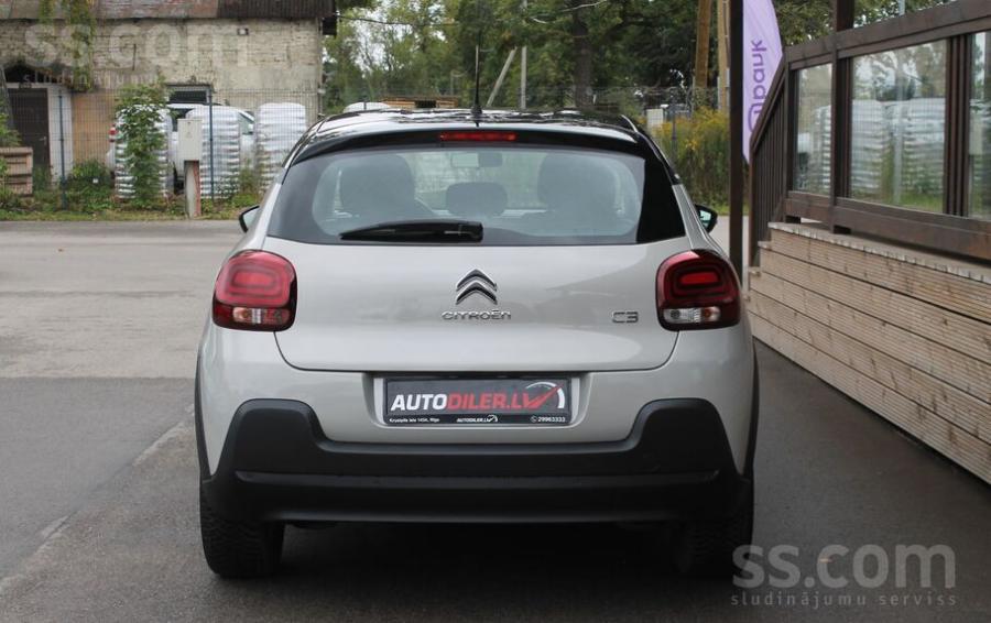 Grey Citroen C3 2021 in Riga, with an engine capacity of 1.20 L and mileage of 0 thousand km for 7650 €, photo 6 on AUTOMOTO.COM.LV