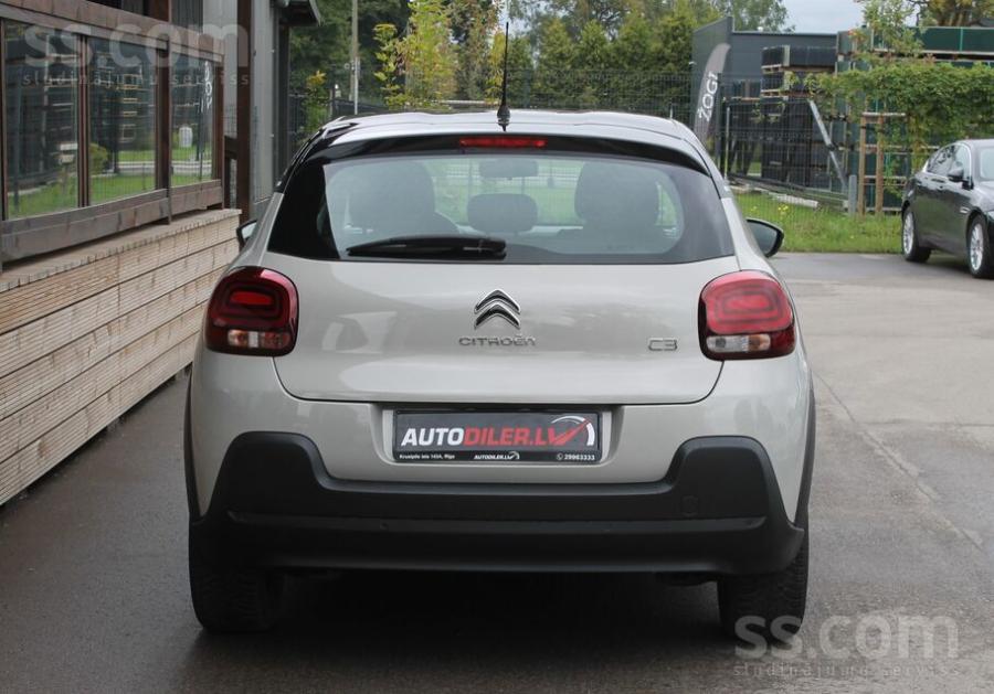 Grey Citroen C3 2021 in Riga, with an engine capacity of 1.20 L and mileage of 0 thousand km for 7650 €, photo 7 on AUTOMOTO.COM.LV