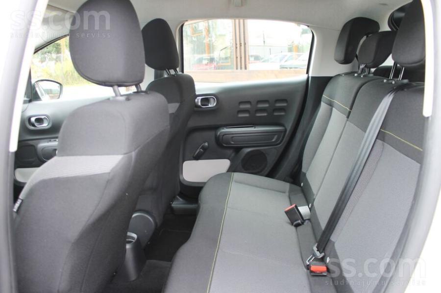 Grey Citroen C3 2021 in Riga, with an engine capacity of 1.20 L and mileage of 0 thousand km for 7650 €, photo 13 on AUTOMOTO.COM.LV