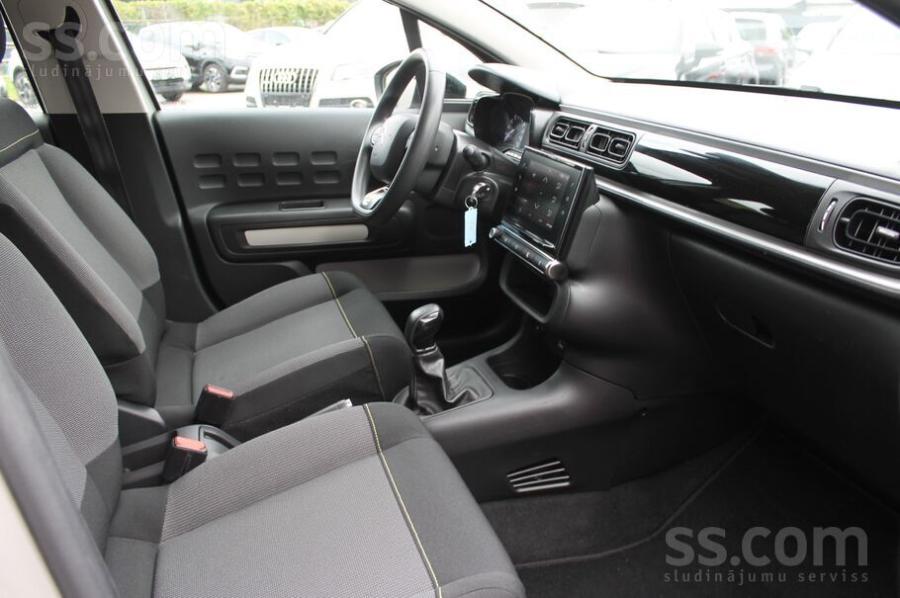 Grey Citroen C3 2021 in Riga, with an engine capacity of 1.20 L and mileage of 0 thousand km for 7650 €, photo 16 on AUTOMOTO.COM.LV