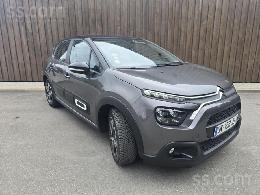 Pelēks Citroen C3 2022 Rīga, ar dzinēja tilpumu 1.20 L un nobraukumu 96 tūkst. km par 10900 €, foto 1 vietnē AUTOMOTO.COM.LV