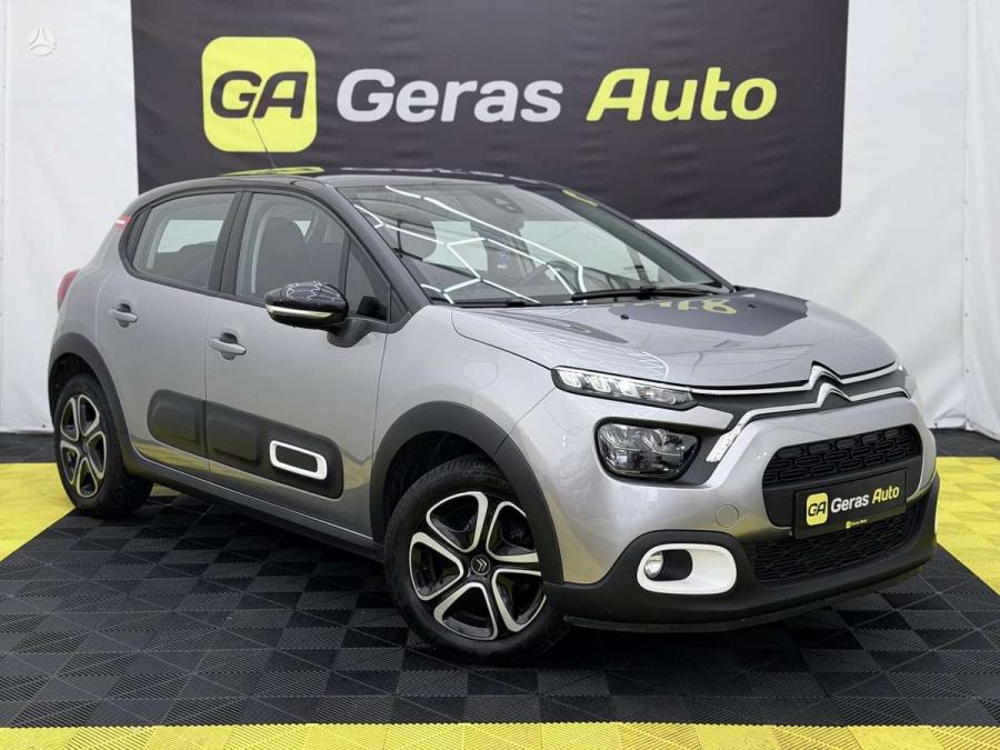 Grey Citroen C3 2022 in Vilnius, with an engine capacity of 1.20 L and mileage of 42 thousand km for 9900 €, photo 4 on AUTOMOTO.COM.LV
