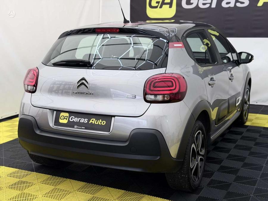 Grey Citroen C3 2022 in Vilnius, with an engine capacity of 1.20 L and mileage of 42 thousand km for 9900 €, photo 5 on AUTOMOTO.COM.LV