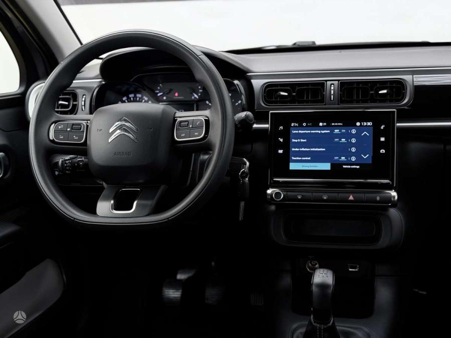 Grey Citroen C3 2022 in Vilnius, with an engine capacity of 1.20 L and mileage of 42 thousand km for 9900 €, photo 17 on AUTOMOTO.COM.LV
