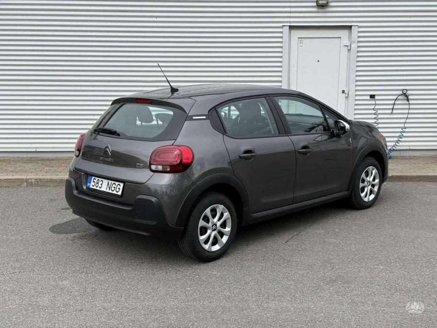 Grey Citroen C3 2024 in Vilnius, with an engine capacity of 1.20 L and mileage of 35 thousand km for 10950 €, photo 5 on AUTOMOTO.COM.LV