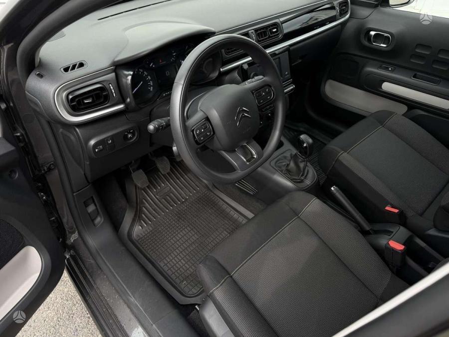 Grey Citroen C3 2024 in Vilnius, with an engine capacity of 1.20 L and mileage of 35 thousand km for 10950 €, photo 9 on AUTOMOTO.COM.LV