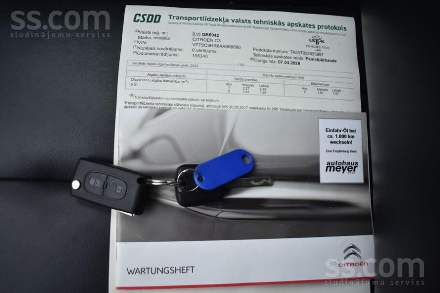 Citroen C3 2010 Talsi, ar dzinēja tilpumu 1.60 L un nobraukumu 155 tūkst. km par 4400 €, foto 24 vietnē AUTOMOTO.COM.LV