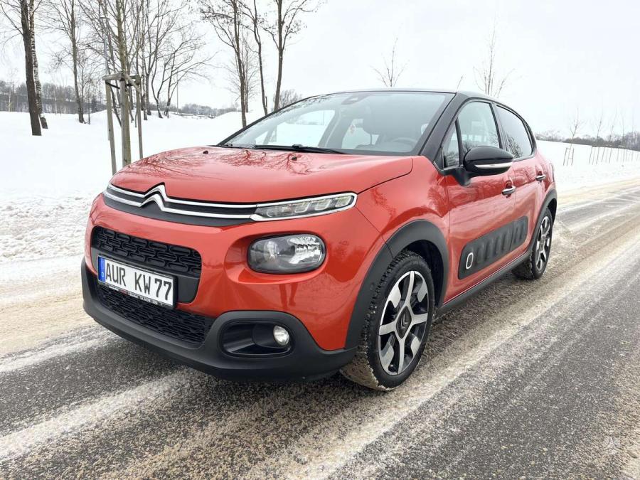 Orange Citroen C3 2017 in Vilnius, with an engine capacity of 1.20 L and mileage of 104 thousand km for 5890 €, photo 9 on AUTOMOTO.COM.LV