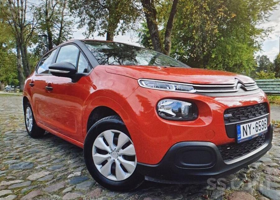 Orange Citroen C3 2017 in Riga, with an engine capacity of 1.20 L and mileage of 96 thousand km for 6600 €, photo 1 on AUTOMOTO.COM.LV