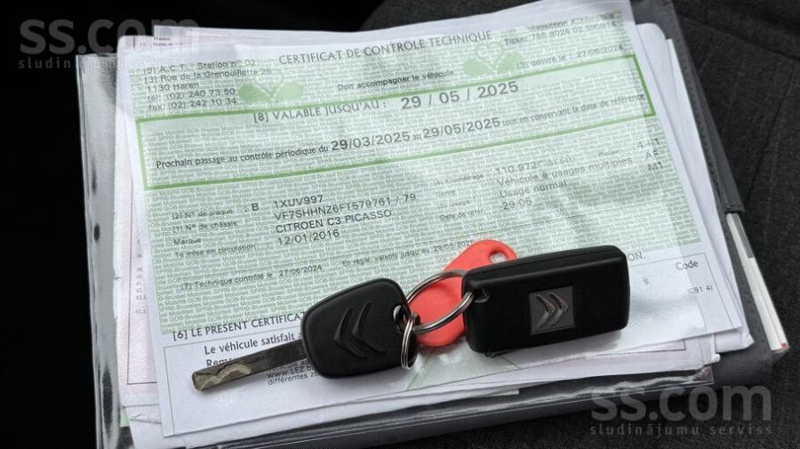 Ситроен С3 Пикассо 2016 в Елгава, объемом двигателя 1.20 л и пробегом 136 тыс. км за 4990 €, фото 14 на AUTOMOTO.COM.LV