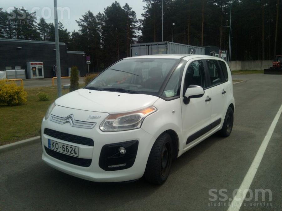 White Citroen c3-picasso 2013 in Kraslava, with an engine capacity of 1.60 L and mileage of 276 thousand km for 3000 €, photo 1 on AUTOMOTO.COM.LV