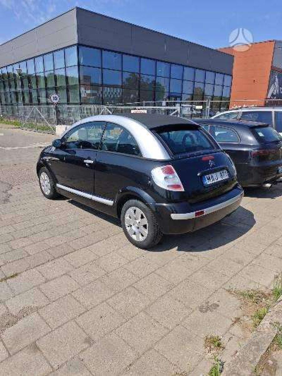 Melns Citroen c3-pluriel 2008 Klaipėda, ar dzinēja tilpumu 1.40 L un nobraukumu 215 tūkst. km par 1000 €, foto 3 vietnē AUTOMOTO.COM.LV