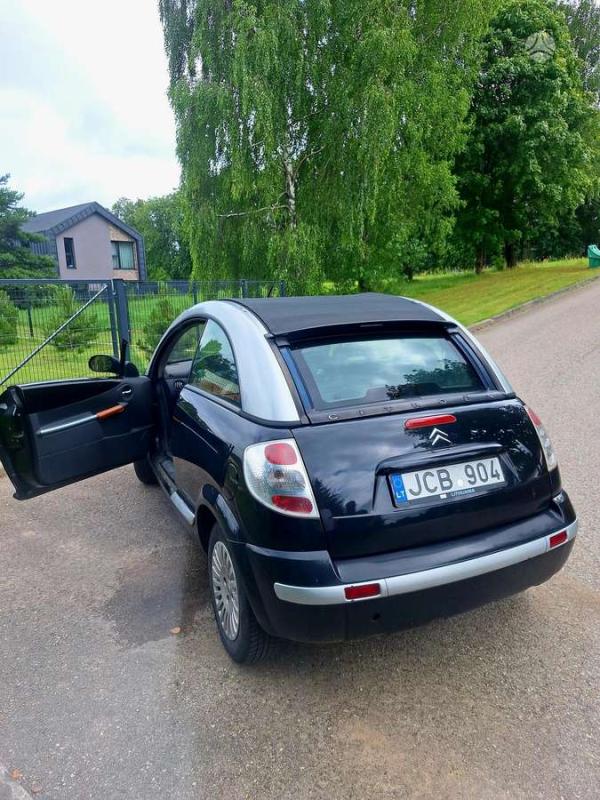 Melns Citroen c3-pluriel 2005 Viļņa, ar dzinēja tilpumu 1.40 L un nobraukumu 143 tūkst. km par 600 €, foto 5 vietnē AUTOMOTO.COM.LV