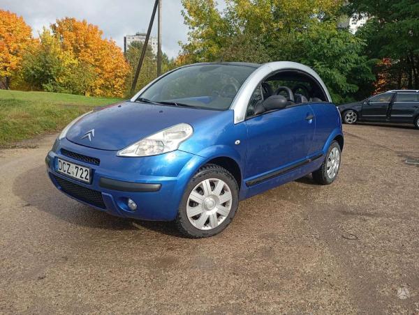 Blue Citroen c3-pluriel 2007 in Kaunas, with an engine capacity of 1.36 L and mileage of 84 thousand km for 1600 €, photo 11 on AUTOMOTO.COM.LV