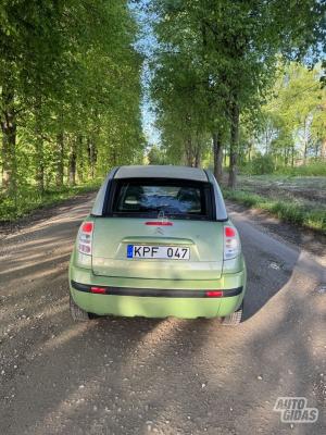 Zaļš Citroen c3-pluriel 2004 Širvintos, ar dzinēja tilpumu 1.40 L un nobraukumu 310 tūkst. km par 850 €, foto 4 vietnē AUTOMOTO.COM.LV