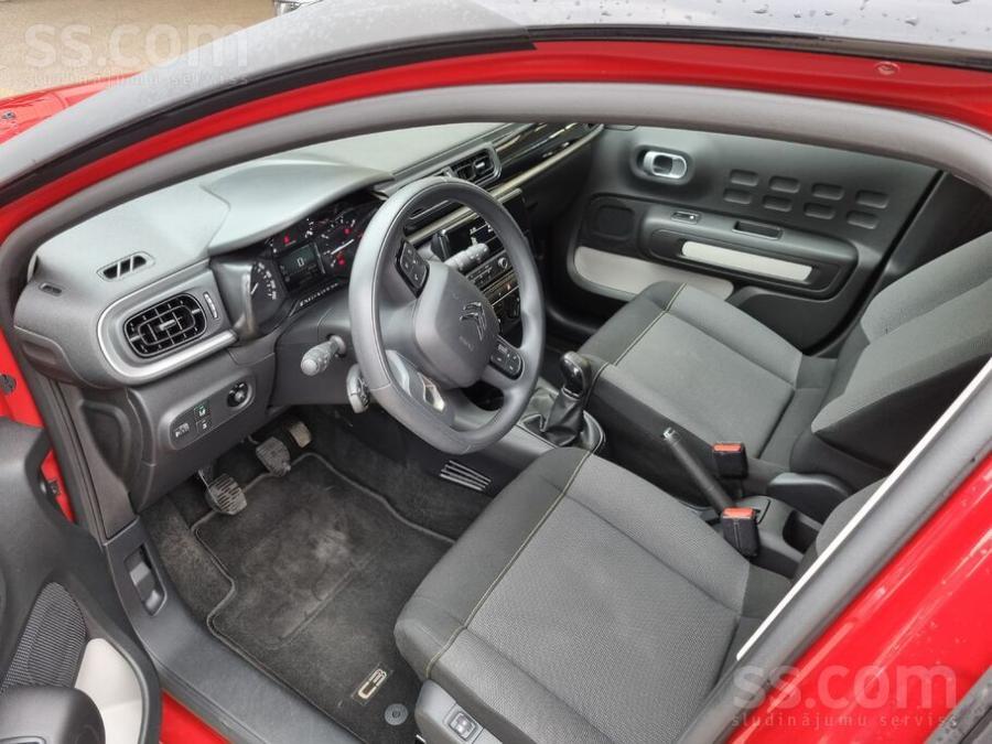 Sarkans Citroen C3 2019 Rīga, ar dzinēja tilpumu 1.20 L un nobraukumu 67 tūkst. km par 7500 €, foto 9 vietnē AUTOMOTO.COM.LV