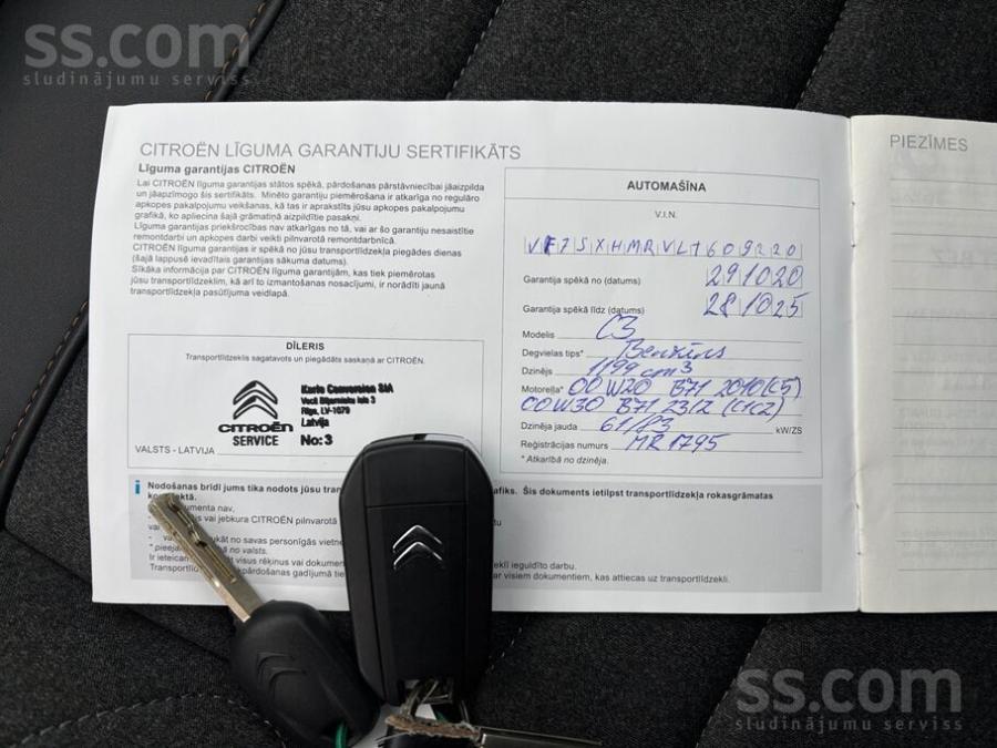 Sarkans Citroen C3 2020 Rīga, ar dzinēja tilpumu 1.20 L un nobraukumu 70 tūkst. km par 8800 €, foto 25 vietnē AUTOMOTO.COM.LV