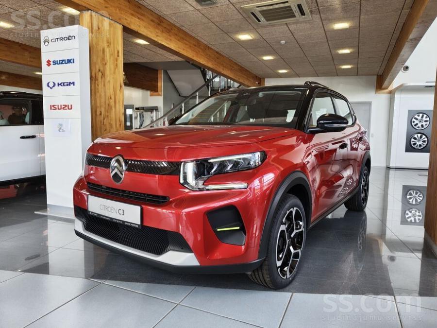 Sarkans Citroen C3 2026 Rīga, ar dzinēja tilpumu 1.20 L un nobraukumu 0 tūkst. km par 21000 €, foto 1 vietnē AUTOMOTO.COM.LV