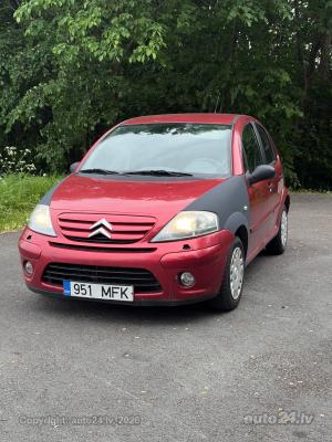 Red Citroen C3 2005 in Tallinn, with an engine capacity of 1.40 L and mileage of 92 thousand km for 999 €, photo  on AUTOMOTO.COM.LV