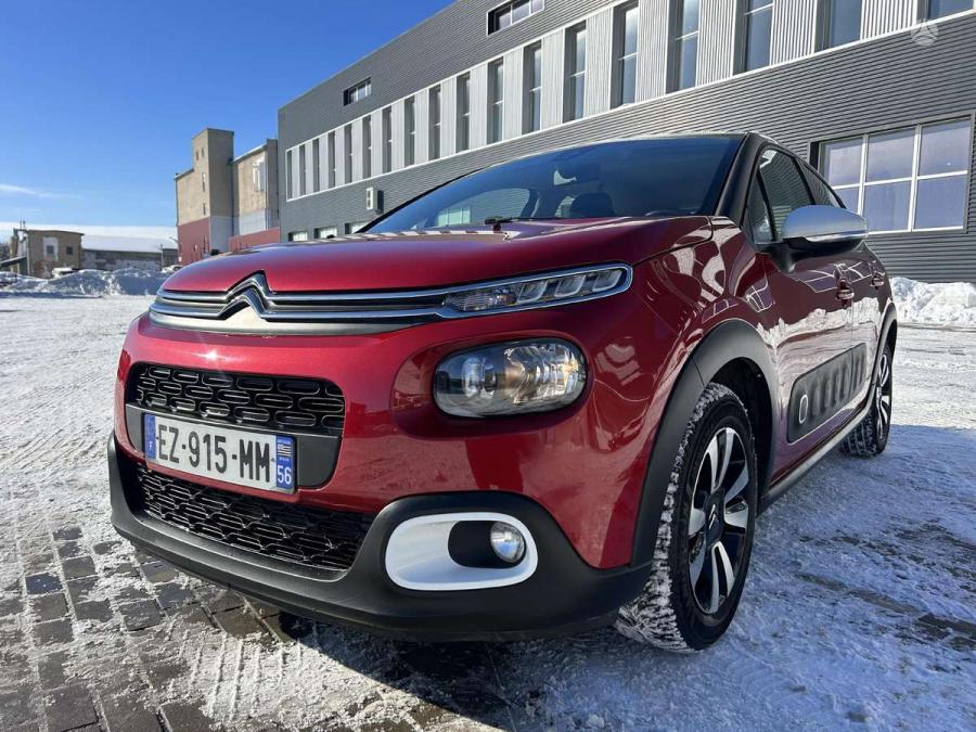 Red Citroen C3 2017 in Taurage, with an engine capacity of 1.20 L and mileage of 130 thousand km for 4650 €, photo 9 on AUTOMOTO.COM.LV