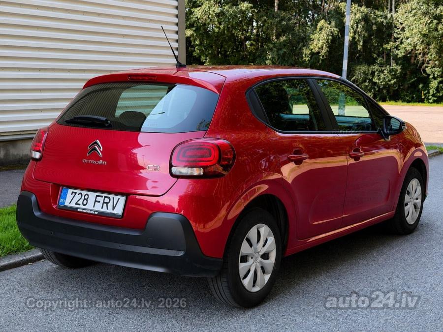 Red Citroen C3 2017 in Tallinn, with an engine capacity of 1.20 L and mileage of 103 thousand km for 5800 €, photo 5 on AUTOMOTO.COM.LV