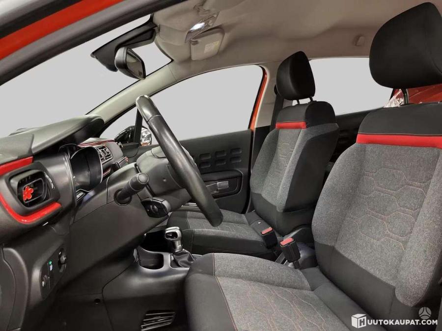 Red Citroen C3 2017 in Siauliai, with an engine capacity of 1.20 L and mileage of 73 thousand km for 8500 €, photo 11 on AUTOMOTO.COM.LV