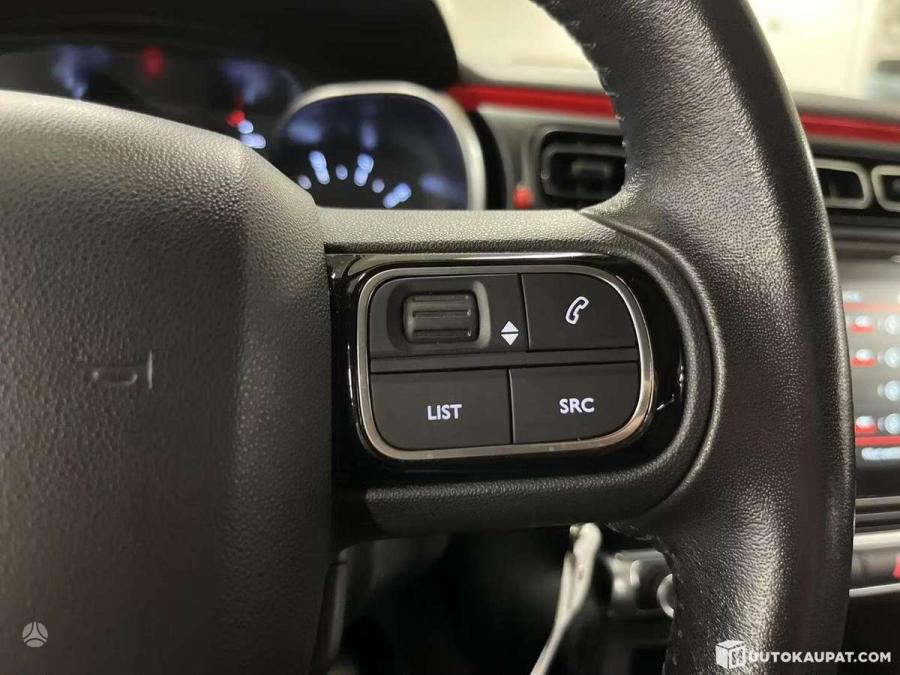 Red Citroen C3 2017 in Siauliai, with an engine capacity of 1.20 L and mileage of 73 thousand km for 8500 €, photo 18 on AUTOMOTO.COM.LV