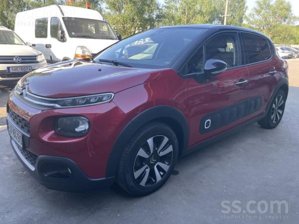 Красный Ситроен С3 2018 в Рига, объемом двигателя 1.20 л и пробегом 65 тыс. км за 7800 €, фото 3 на AUTOMOTO.COM.LV