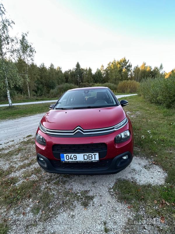 Citroen C3 2019 in Tallinn on AUTOMOTO.COM.LV Red Citroen C3 2019 in Tallinn, with an engine capacity of 1.20 L and mileage of 132 thousand km for 7000 €, photo 3 on AUTOMOTO.COM.LV