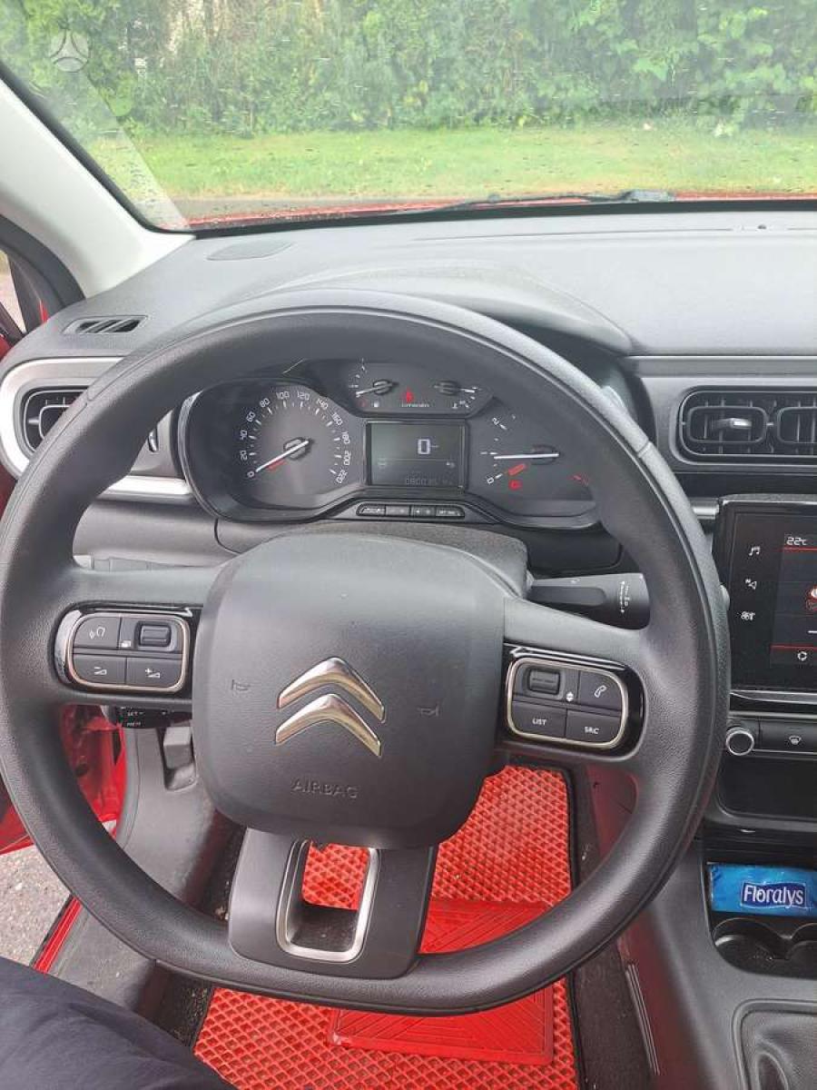 Red Citroen C3 2020 in Ukmerge, with an engine capacity of 1.20 L and mileage of 80 thousand km for 7350 €, photo 6 on AUTOMOTO.COM.LV
