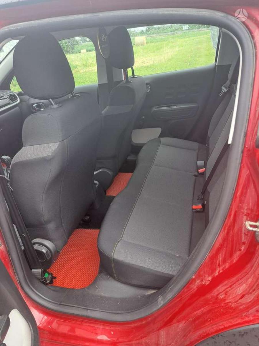 Red Citroen C3 2020 in Ukmerge, with an engine capacity of 1.20 L and mileage of 80 thousand km for 7350 €, photo 11 on AUTOMOTO.COM.LV