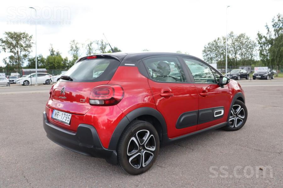 Red Citroen C3 2020 in Riga, with an engine capacity of 1.20 L and mileage of 69 thousand km for 9990 €, photo 7 on AUTOMOTO.COM.LV