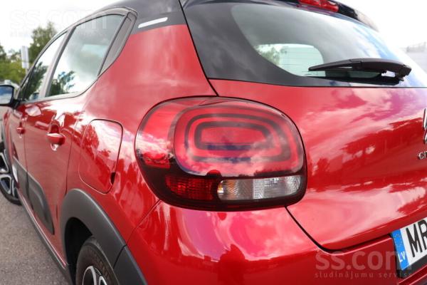 Red Citroen C3 2020 in Riga, with an engine capacity of 1.20 L and mileage of 69 thousand km for 9990 €, photo 7 on AUTOMOTO.COM.LV