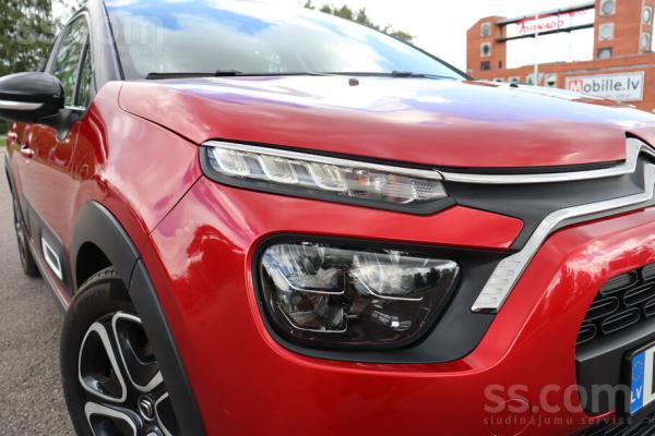 Red Citroen C3 2020 in Riga, with an engine capacity of 1.20 L and mileage of 69 thousand km for 9990 €, photo 8 on AUTOMOTO.COM.LV