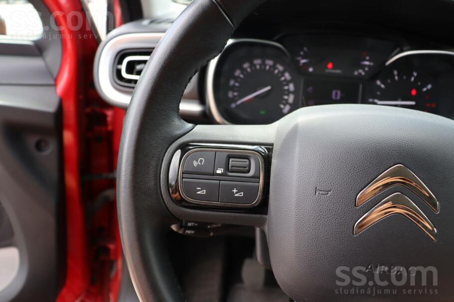 Red Citroen C3 2020 in Riga, with an engine capacity of 1.20 L and mileage of 69 thousand km for 9990 €, photo 16 on AUTOMOTO.COM.LV