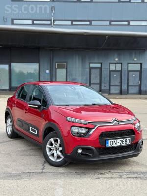 Red Citroen C3 2023 in Riga, with an engine capacity of 1.20 L and mileage of 24 thousand km for 12450 €, photo  on AUTOMOTO.COM.LV