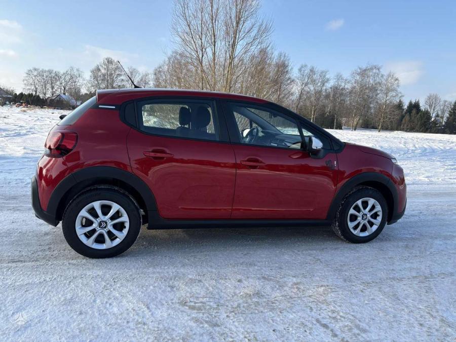 Red Citroen C3 2024 in Kelme, with an engine capacity of 1.20 L and mileage of 3 thousand km for 9750 €, photo 8 on AUTOMOTO.COM.LV