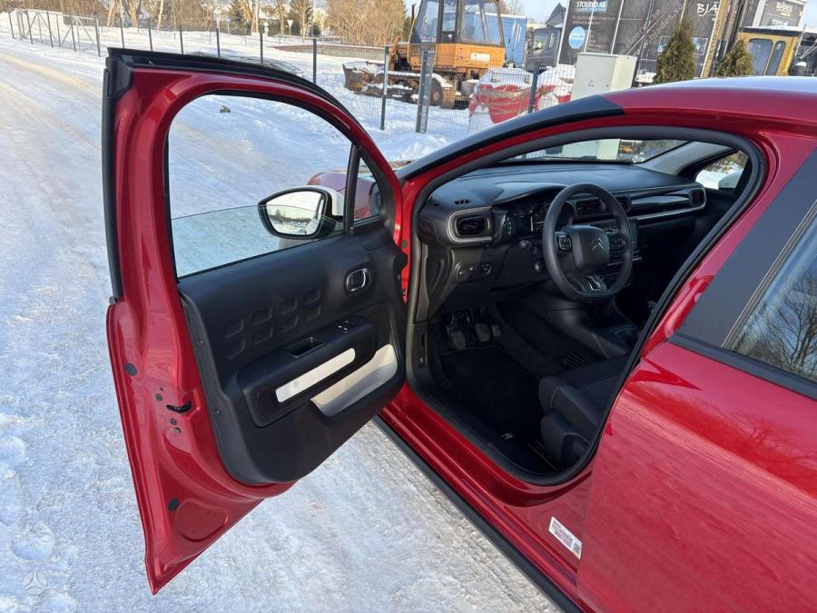Red Citroen C3 2024 in Kelme, with an engine capacity of 1.20 L and mileage of 3 thousand km for 9750 €, photo 19 on AUTOMOTO.COM.LV