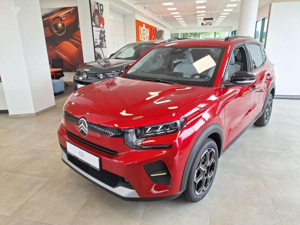 Red Citroen C3 2026 in Vilnius, with an engine capacity of 1.20 L and mileage of 0 thousand km for 24560 €, photo 1 on AUTOMOTO.COM.LV