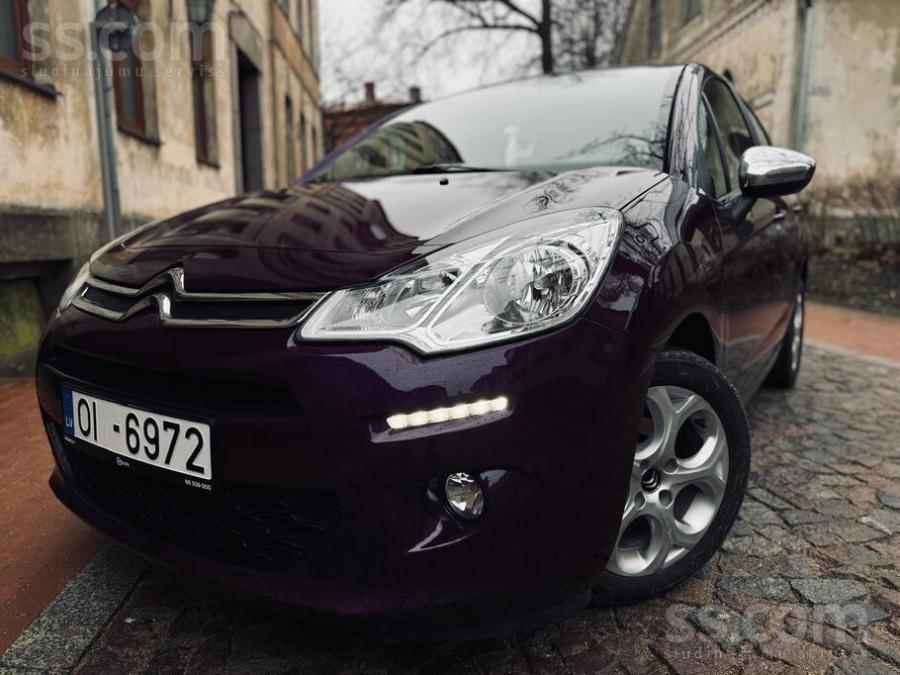 Violet Citroen C3 2016 in Cesis, with an engine capacity of 1.20 L and mileage of 0 thousand km for 5990 €, photo 4 on AUTOMOTO.COM.LV
