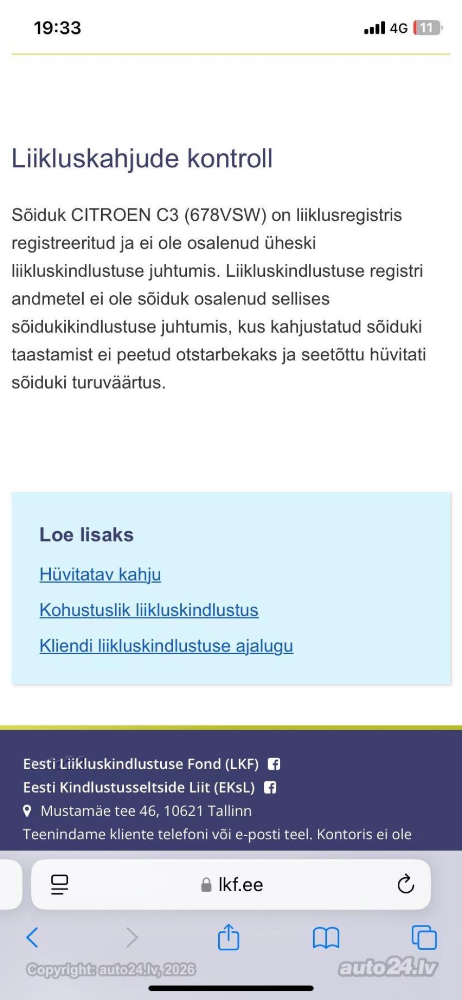 Белый Ситроен С3 2012 в Таллин, объемом двигателя 1.40 л и пробегом 211 тыс. км за 3500 €, фото 24 на AUTOMOTO.COM.LV