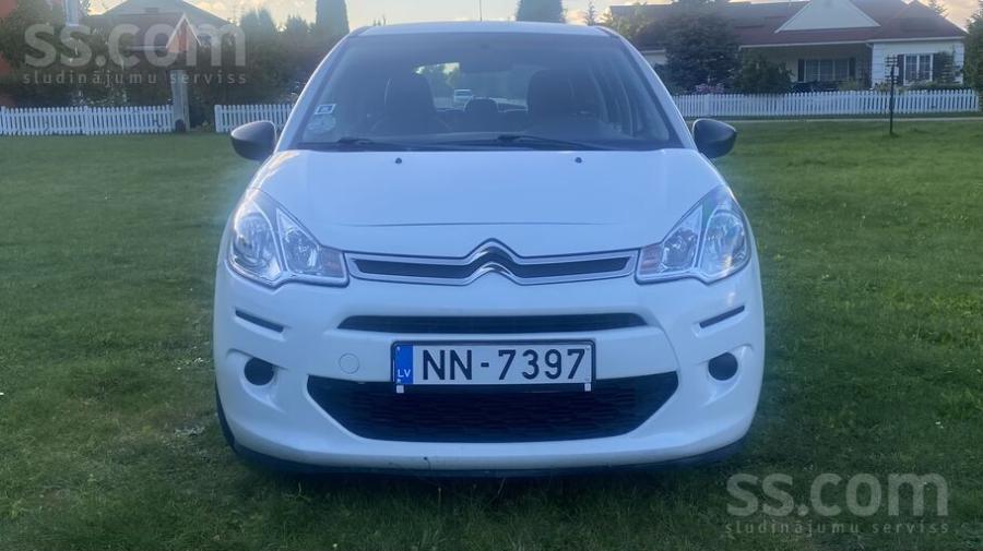 White Citroen C3 2016 in Riga, with an engine capacity of 1.00 L and mileage of 0 thousand km for 2999 €, photo 1 on AUTOMOTO.COM.LV