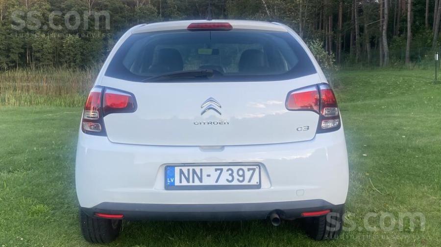 White Citroen C3 2016 in Riga, with an engine capacity of 1.00 L and mileage of 0 thousand km for 2999 €, photo 4 on AUTOMOTO.COM.LV