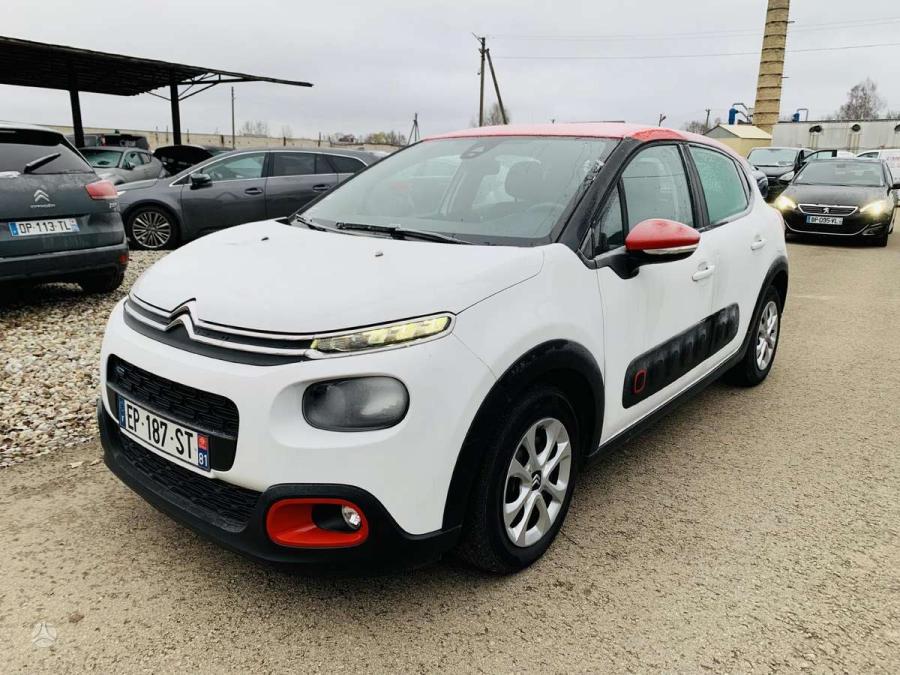 White Citroen C3 2017 in Taurage, with an engine capacity of 1.20 L and mileage of 83 thousand km for 4800 €, photo 1 on AUTOMOTO.COM.LV