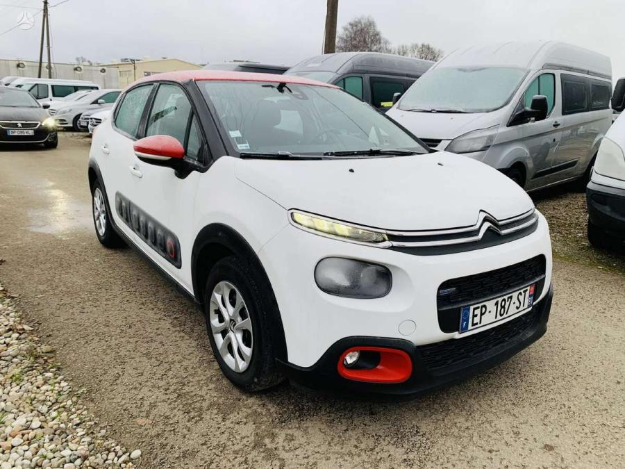 White Citroen C3 2017 in Taurage, with an engine capacity of 1.20 L and mileage of 83 thousand km for 4800 €, photo 2 on AUTOMOTO.COM.LV