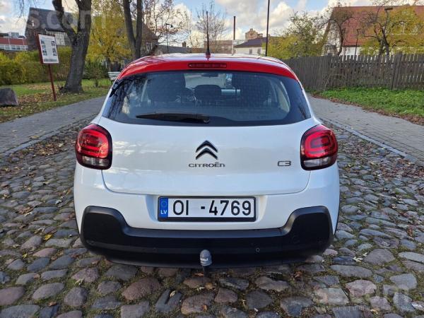 White Citroen C3 2018 in Jelgava, with an engine capacity of 1.20 L and mileage of 0 thousand km for 6300 €, photo 8 on AUTOMOTO.COM.LV