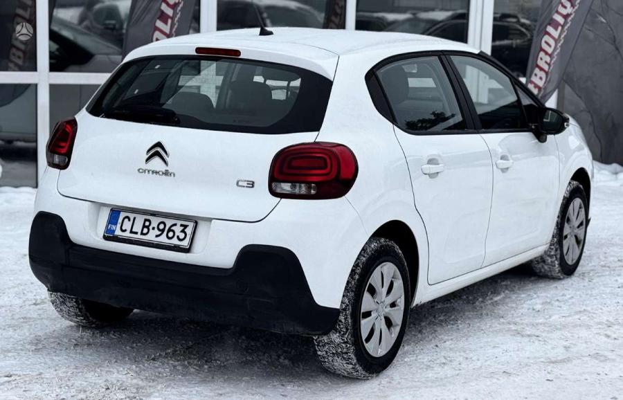 White Citroen C3 2018 in Radviliskis, with an engine capacity of 1.20 L and mileage of 87 thousand km for 5695 €, photo 12 on AUTOMOTO.COM.LV